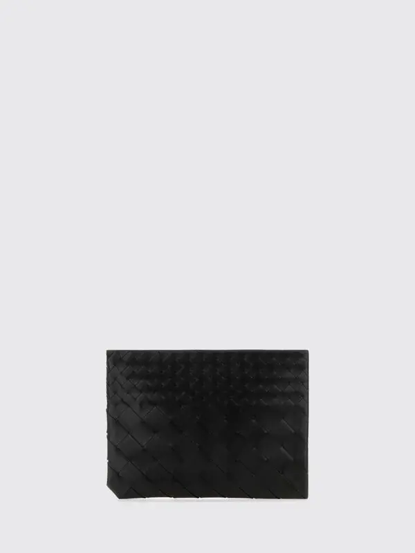 Bottega Veneta Intrecciato Leather Document Holder - Black