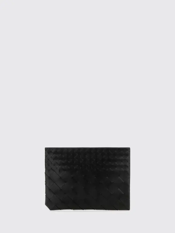Bottega Veneta Intrecciato Leather Document Holder - Black
