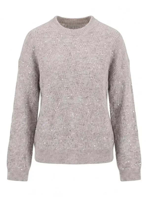 Peserico Round Neck Sweater - Multicolor