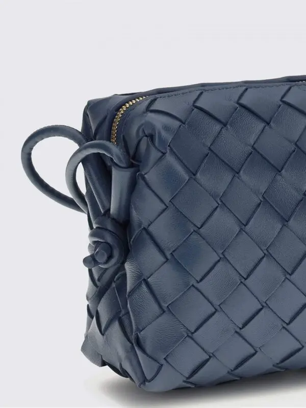 Bottega Veneta Loop Intrecciato Leather Bag - Blue