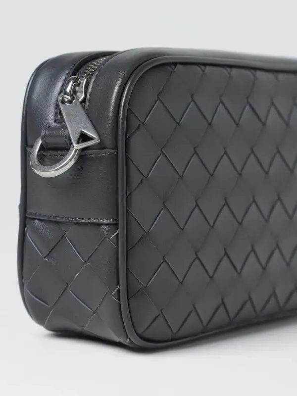 Bottega Veneta Woven Leather Bag - Gray