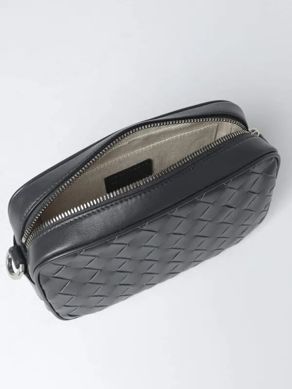 Bottega Veneta Woven Leather Bag - Gray