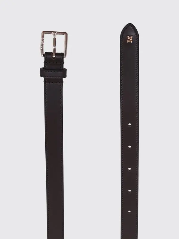 Max Mara Belt In Fine Smooth Calf Leather With Metal Buckle - Brown