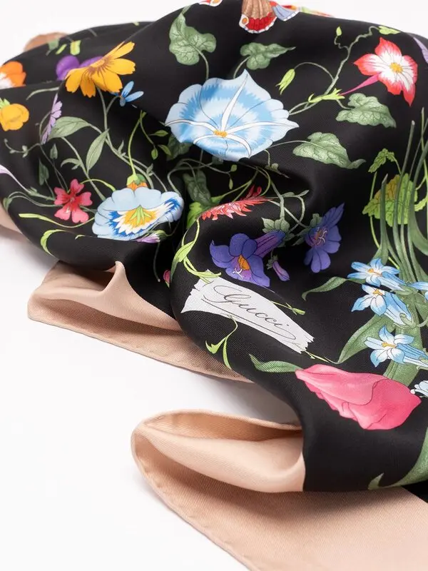 Gucci Printed Silk Foulard - Multicolor