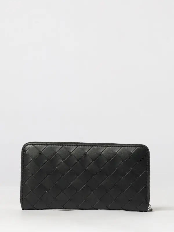 Bottega Veneta Continental Zip-around Wallet In Woven Calfskin