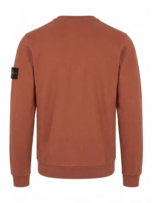 Stone Island Organic Cotton Fleece Sweatshirt - Multicolor