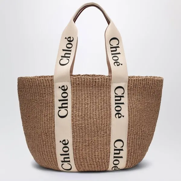 Chloé Woody Large Basket Bag With Ribbon