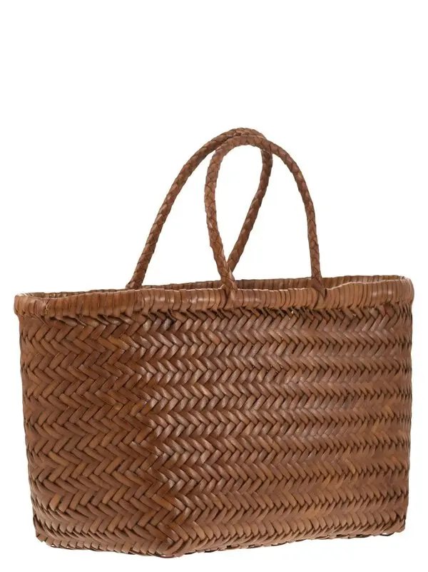 Dragon Diffusion Triple Jump Small Woven Leather Bag