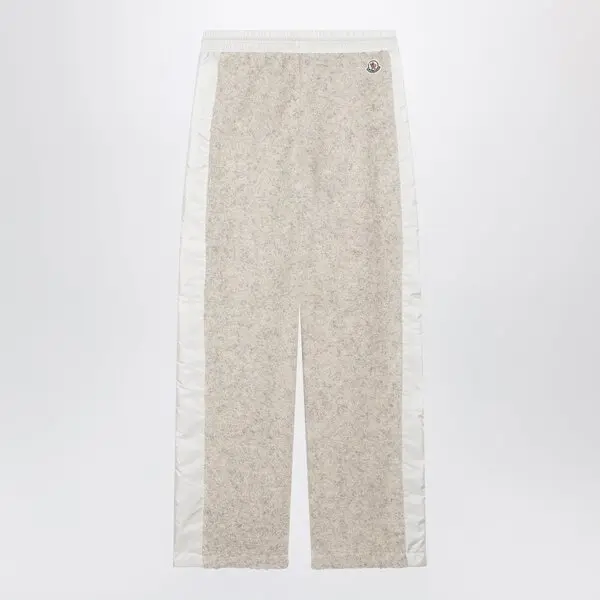 Moncler Ivory Boucle Trousers - White