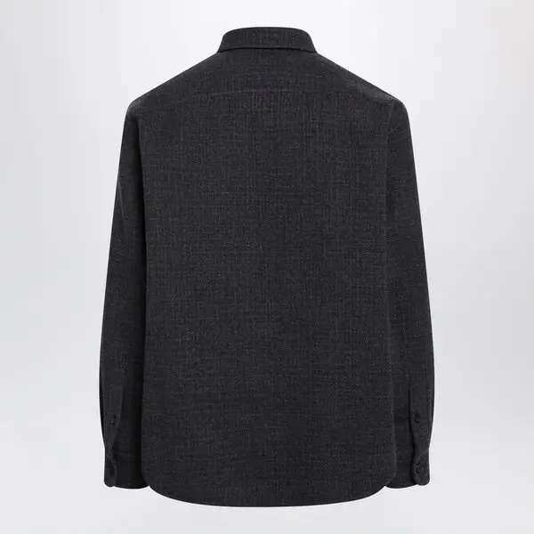 Loewe Dark Navy Shirt Jacket With Anagram Pocket