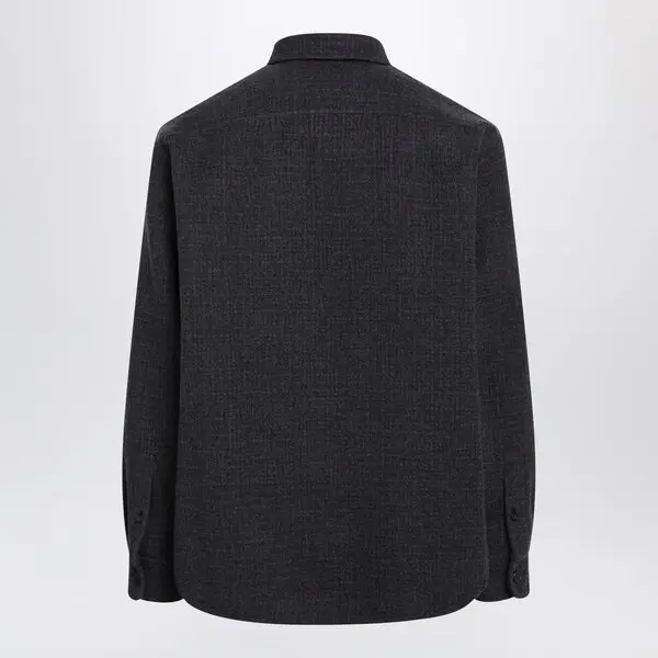 Loewe Dark Navy Shirt Jacket With Anagram Pocket
