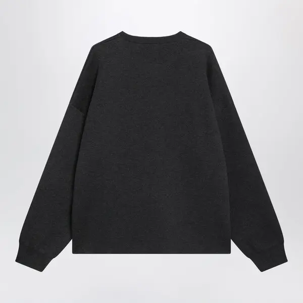 Loewe Charcoal Grey Jumper In Cotton Blend - Gray