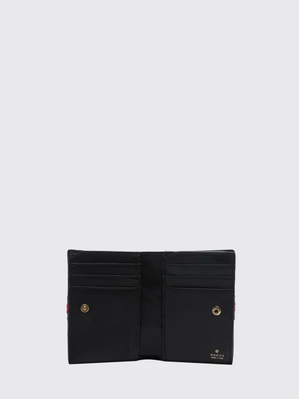 Gucci Gg Marmont Quilted Lambskin Wallet With Logo