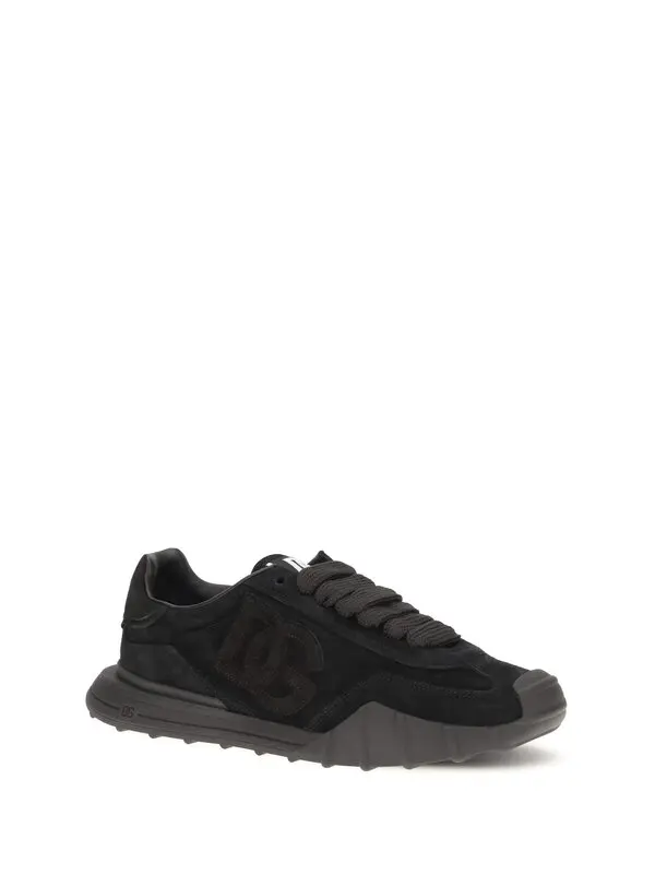 Dolce & Gabbana Dg Athletic Sneakers In Suede Leather