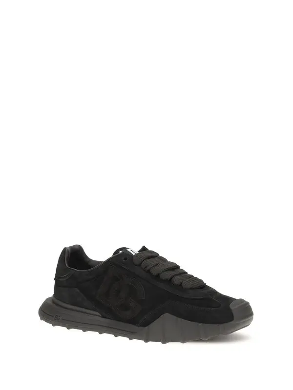 Dolce & Gabbana Dg Athletic Sneakers In Suede Leather