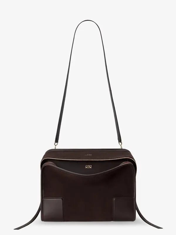 Loewe Amazona 180 Suede Handbag - Multicolor