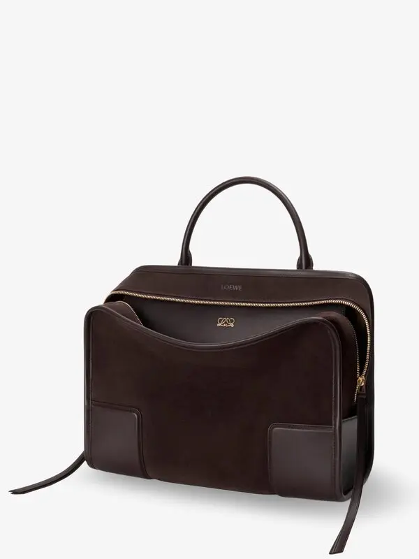 Loewe Amazona 180 Suede Handbag - Multicolor