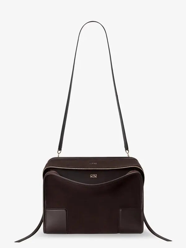 Loewe Amazona 180 Suede Handbag - Multicolor