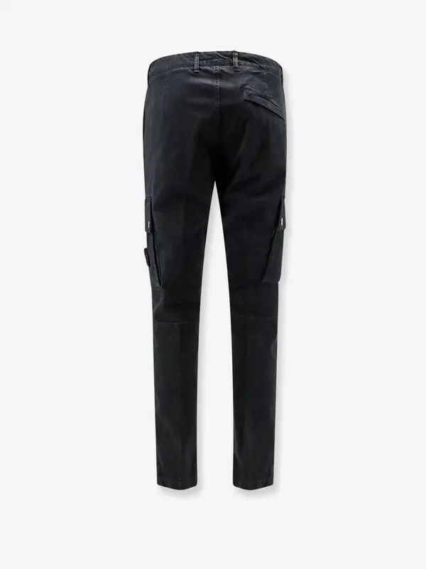 Stone Island Cargo Stretch Organic Cotton Trousers - Black