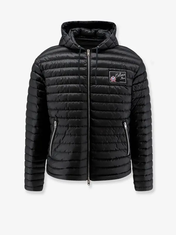 Celine Hooded Quilted Down Jacket