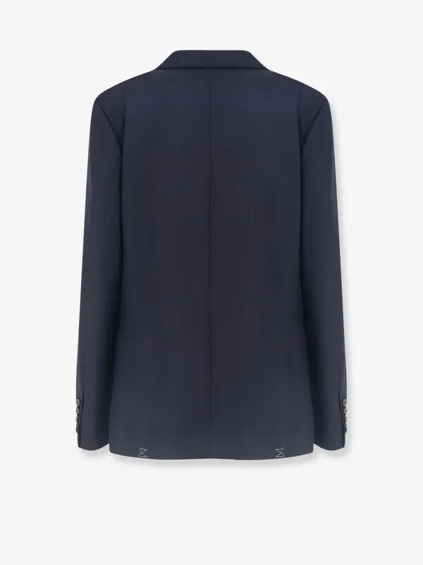 Dries Van Noten Barrysta Wool Blazer With Gold Embroidery