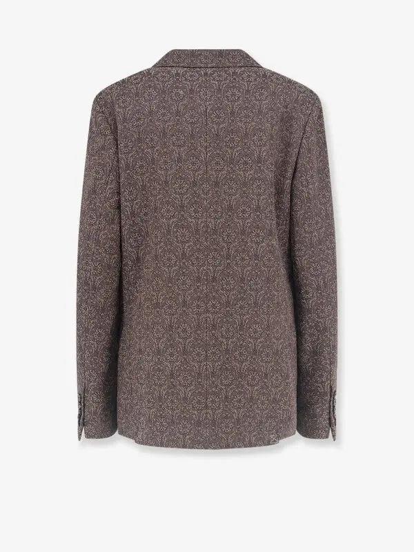 Dries Van Noten Barrysta Wool And Cotton Blazer - Brown