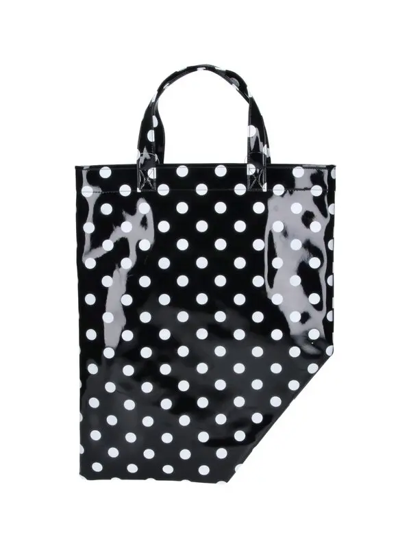 Comme Des Garçons Polka Dot Tote Bag - Black
