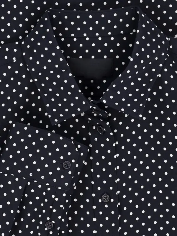 NILI LOTAN Polka Dot Silk Shirt