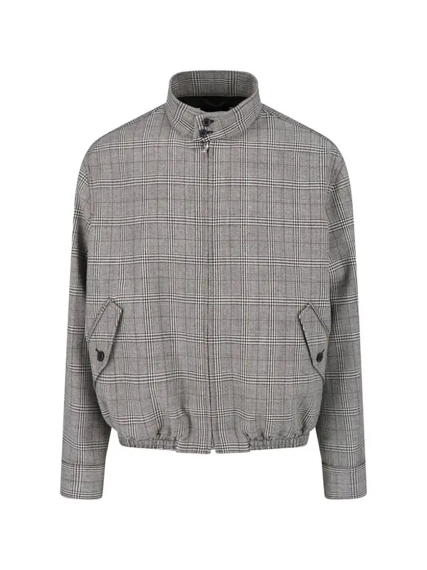 Marni Virgin Wool Checked Jacket - Black