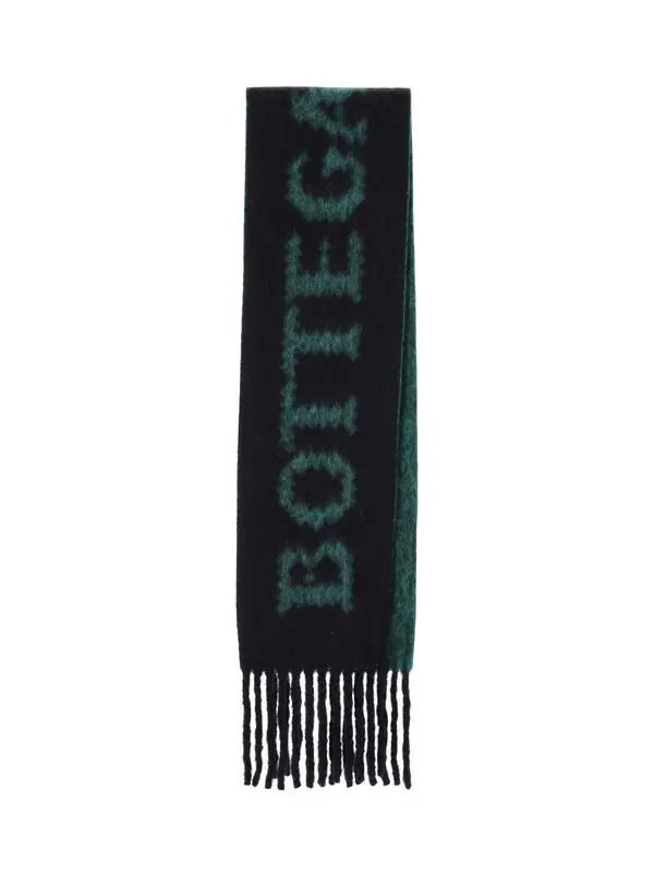 Bottega Veneta Jacquard Scarf In Wool And Mohair