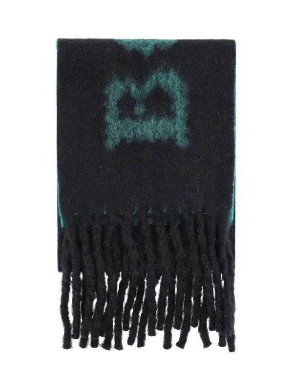 Bottega Veneta Jacquard Scarf In Wool And Mohair