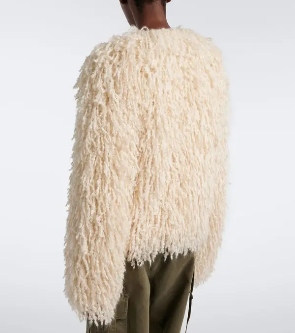 Fendi Mohair, Cashmere, Silk, And Wool Jacket