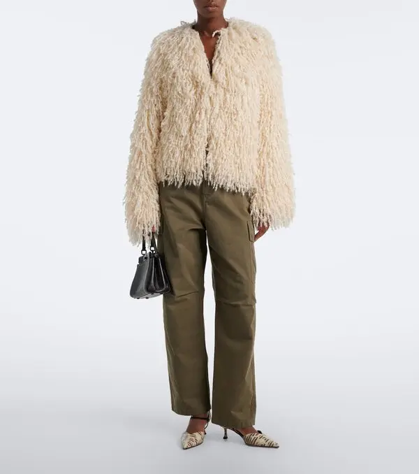 Fendi Mohair, Cashmere, Silk, And Wool Jacket