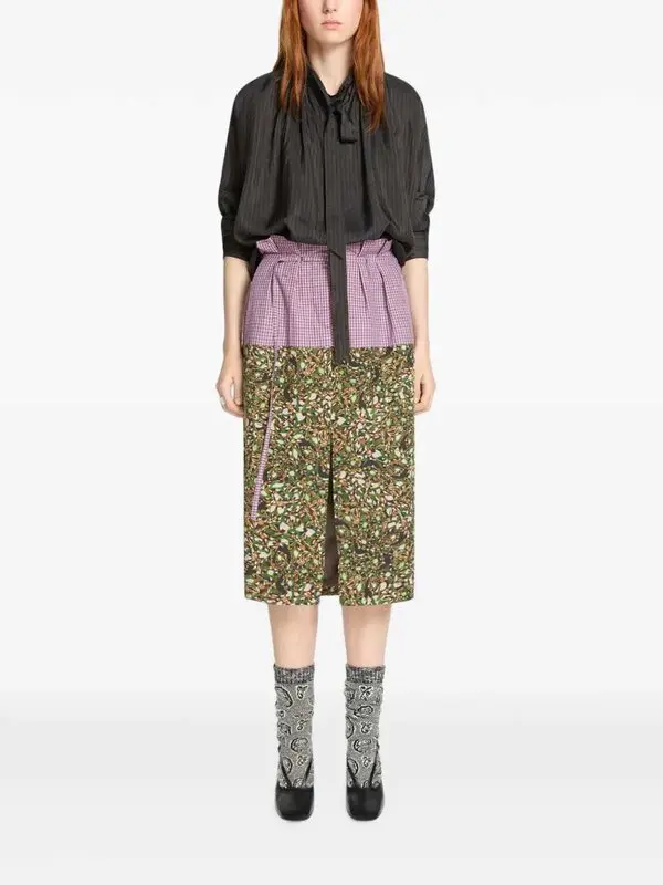 Dries Van Noten Cupro Blouse With Drawstring