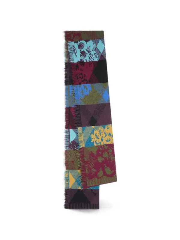Dries Van Noten Long Wool Scarf - Multi