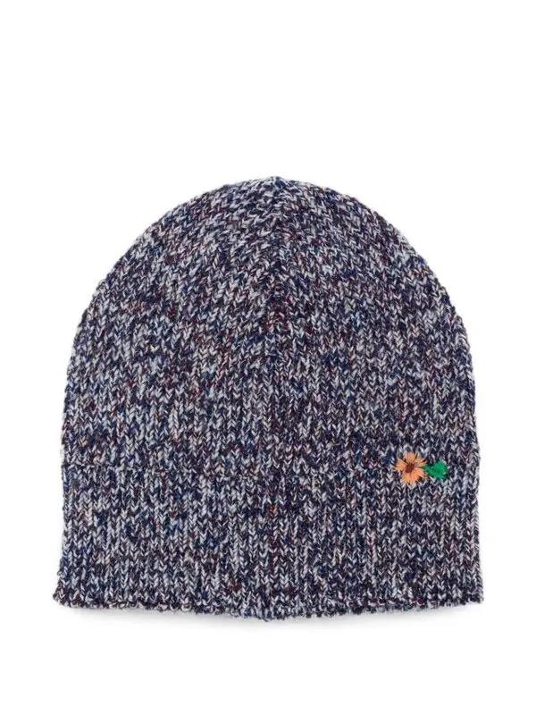 Dries Van Noten Manar Embroidered Hat - Blue