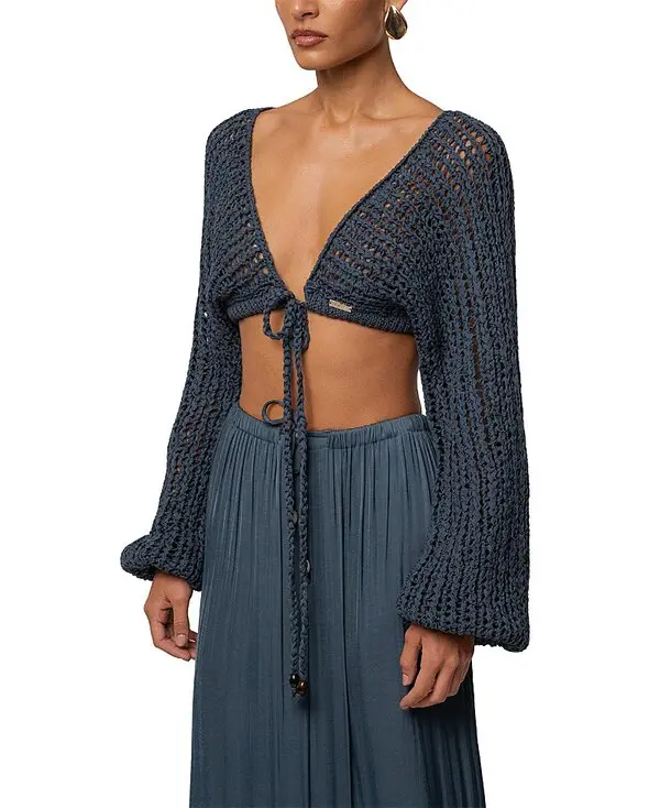 JLUXLABEL Deep Waters Crochet Top - Teal