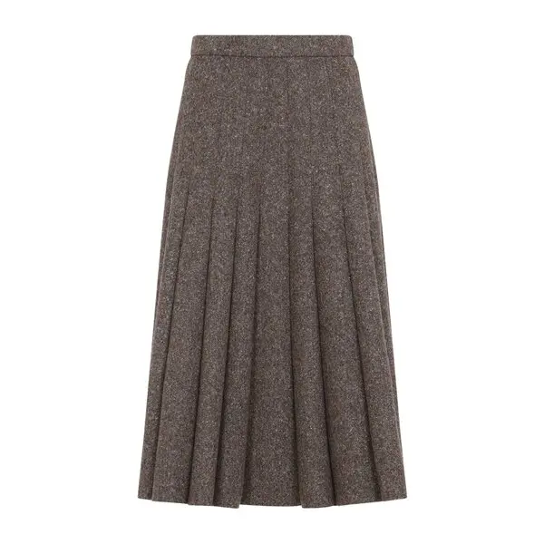 Brunello Cucinelli Donegal Skirt - Brown