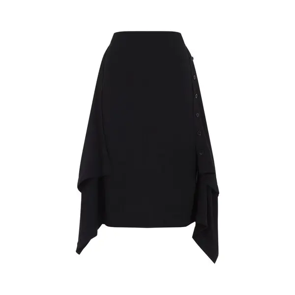LEMAIRE Buttoned Skirt - Black