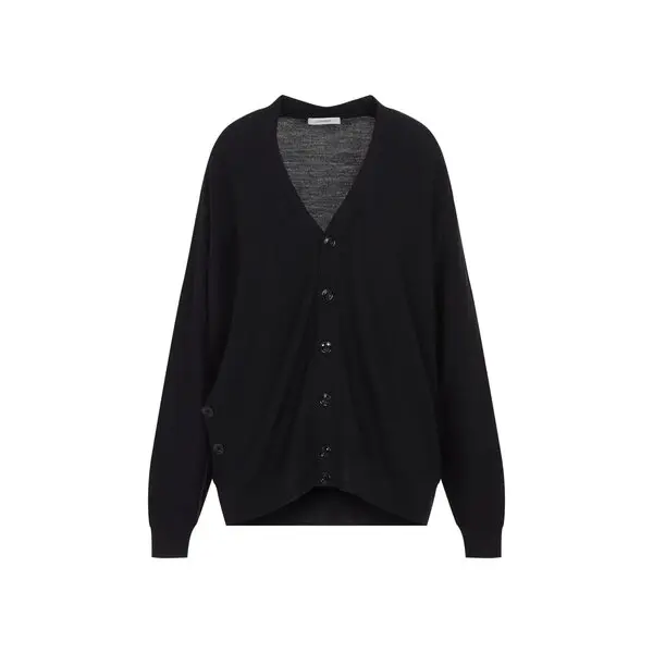 LEMAIRE Relaxed Twisted Cardigan - Black