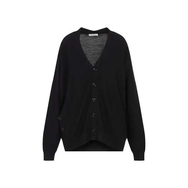 LEMAIRE Relaxed Twisted Cardigan - Black