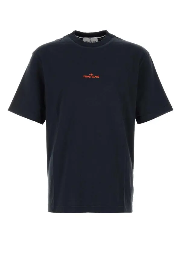 Stone Island Navy Cotton T-shirt