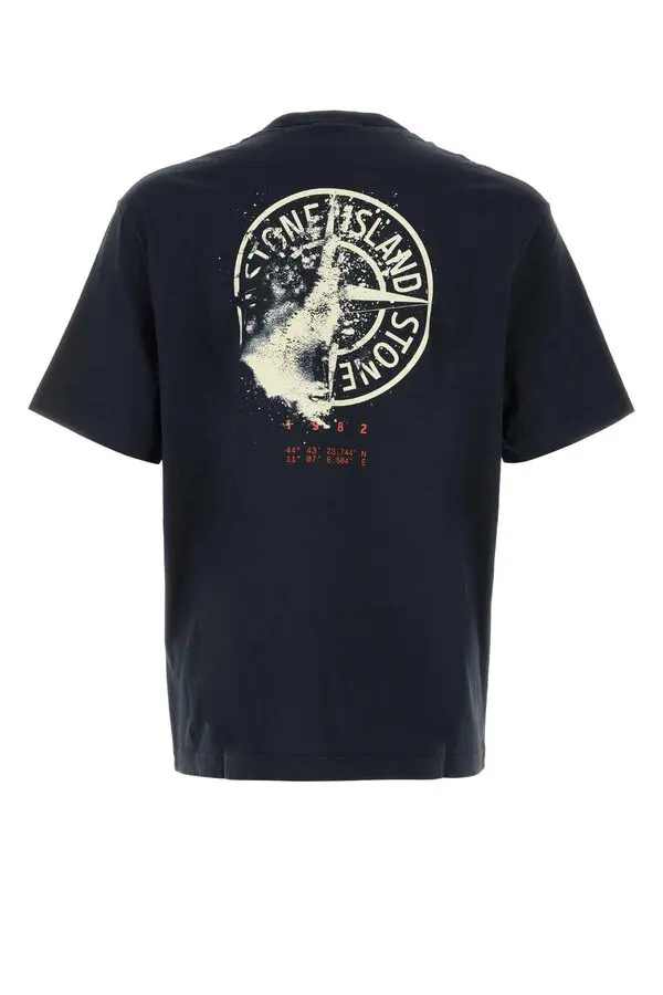 Stone Island Navy Cotton T-shirt