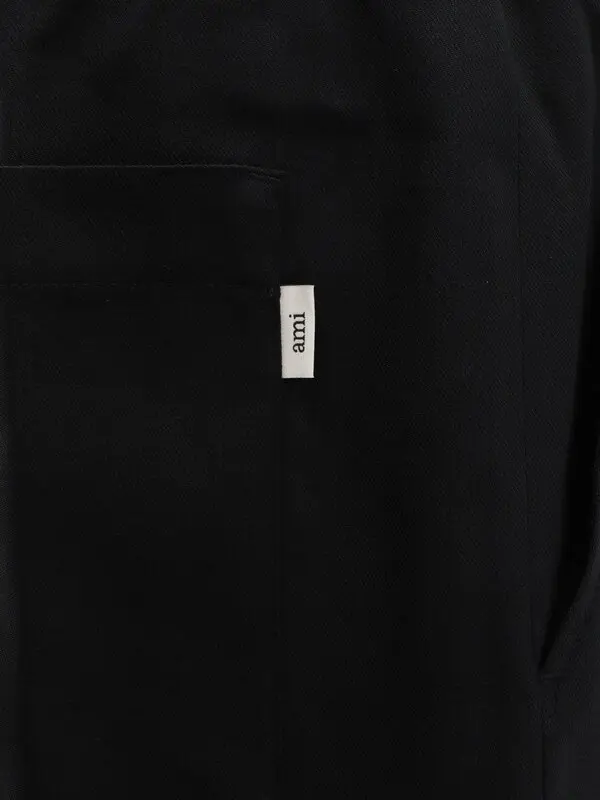 AMI Paris Virgin Wool Trousers - Multicolor