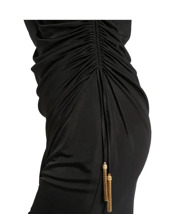 Balmain Draped Flowing Jersey Dress
