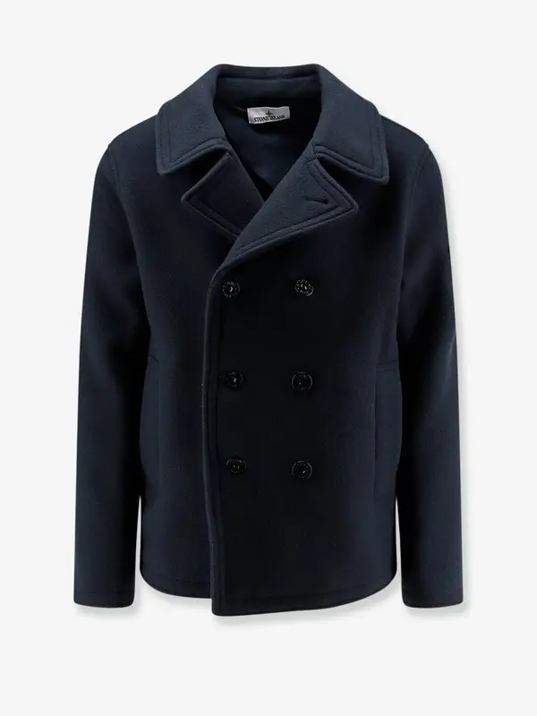 Stone Island Wool Blend Coat