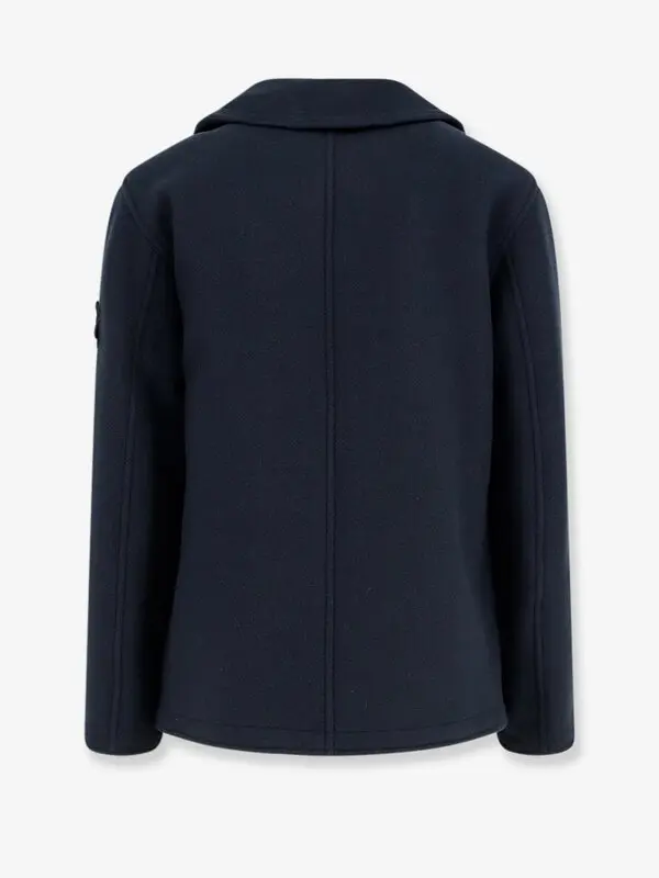 Stone Island Wool Blend Coat - Multicolor
