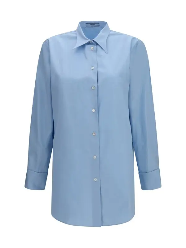 Prada Cotton Poplin Shirt - Blue