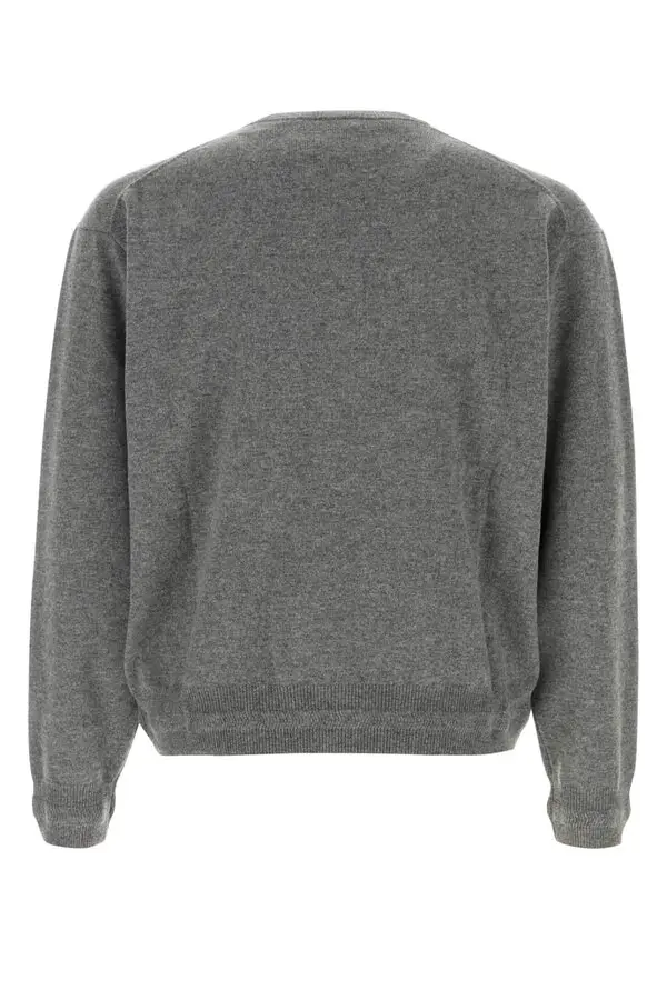 JIL SANDER Dark Grey Cashmere Sweater