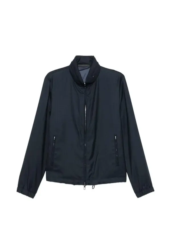 Giorgio Armani Cashmere And Silk Blend Blouson Jacket